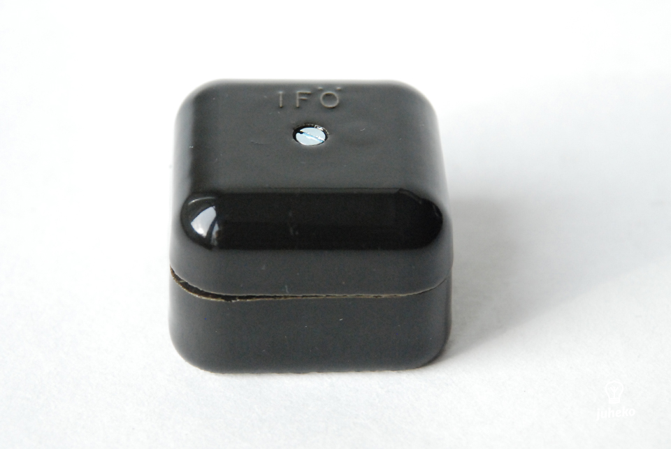 Junction box Mini square, black |Juheko - Textile Cables and Lighting ...