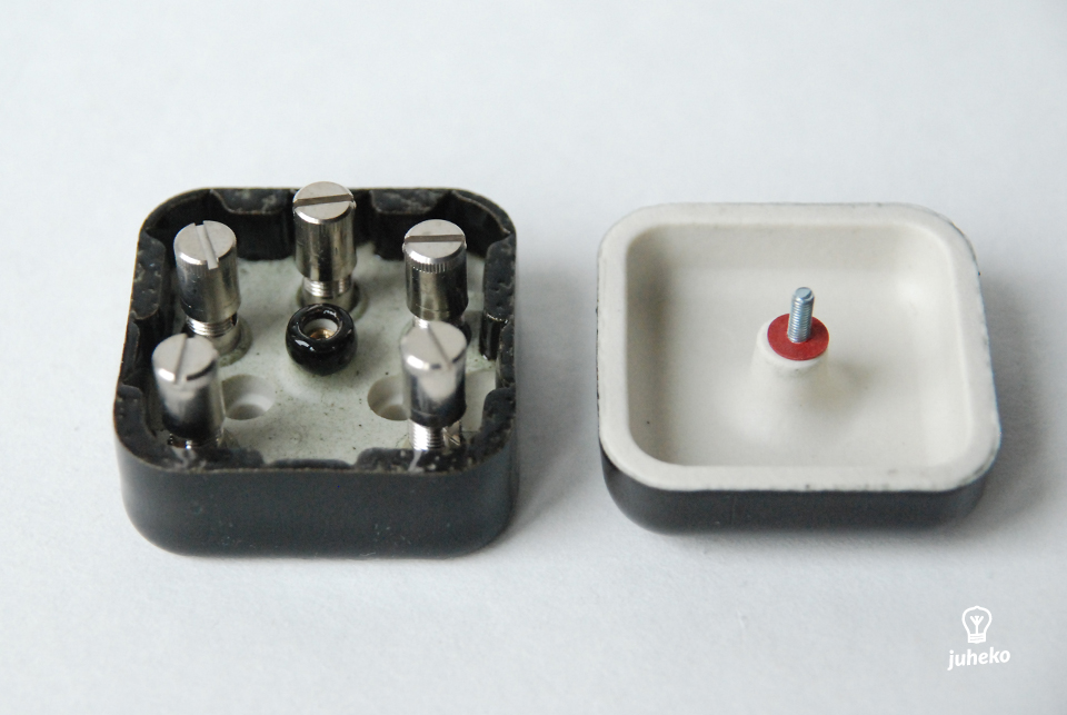 Junction box Mini square, black |Juheko - Textile Cables and Lighting ...