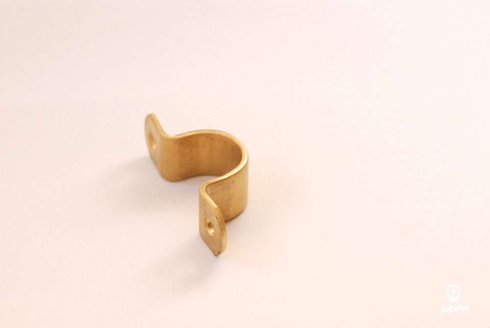 Brass Pipe Clamp ⌀18 mm|Juheko -Textile Cables and Lighting Accessories